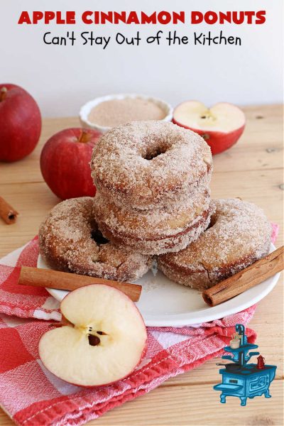 Apple Cinnamon Donuts – Can't Stay Out of the Kitchen