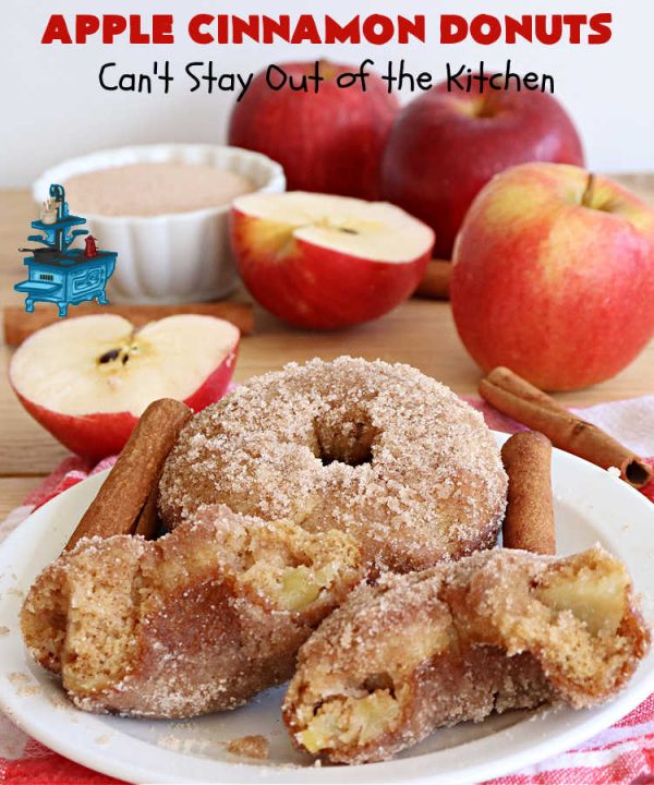 Apple Cinnamon Donuts – Can't Stay Out of the Kitchen