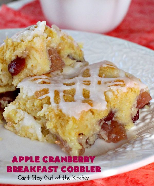 Apple Cranberry Breakfast Cobbler – Can't Stay Out of the Kitchen