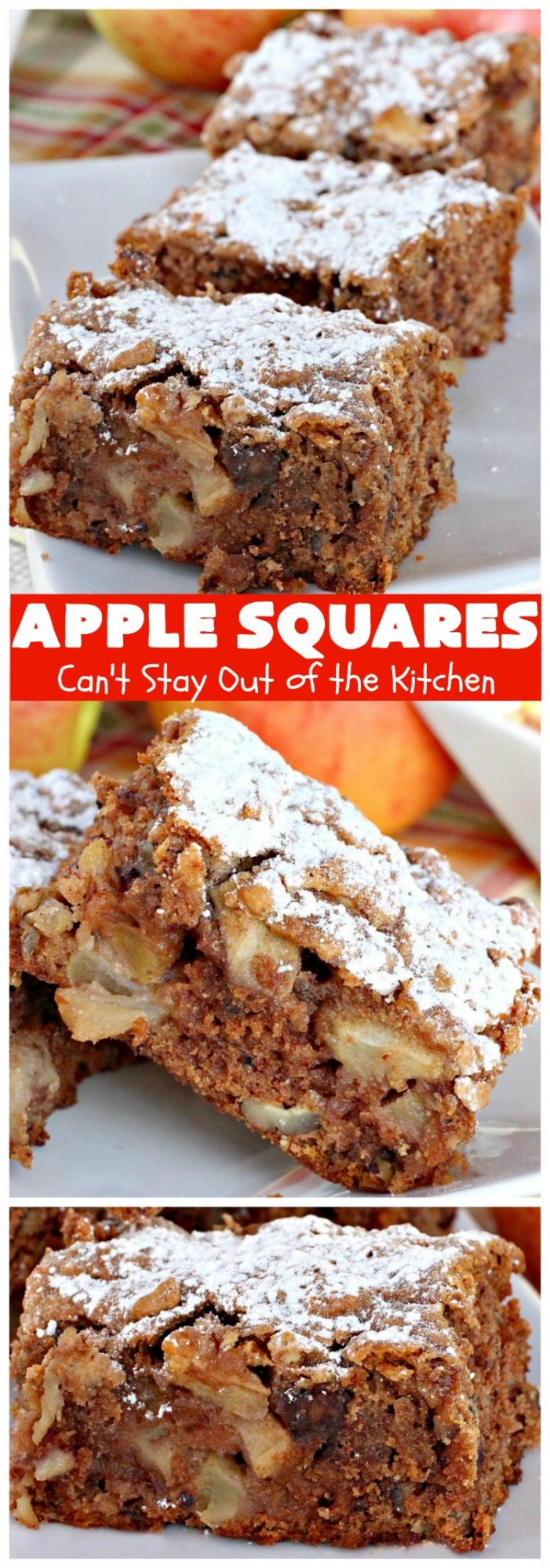 Apple Squares – Can't Stay Out of the Kitchen