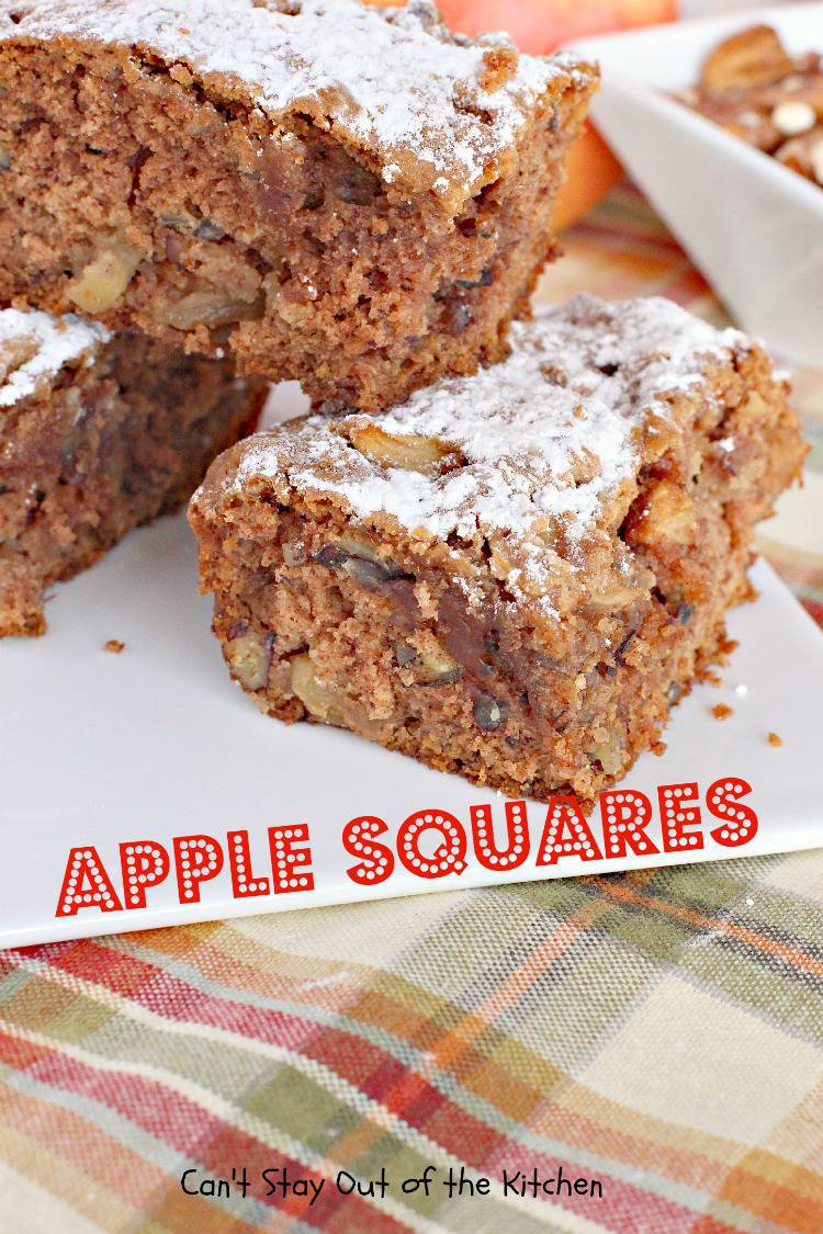 Apple Squares - Can't Stay Out of the Kitchen