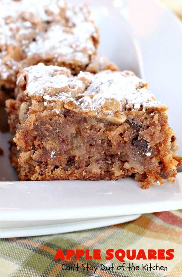 Apple Squares – Can't Stay Out of the Kitchen