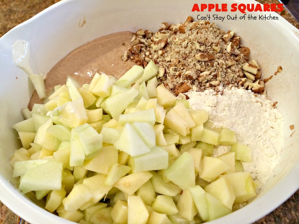 Apple Squares – Can't Stay Out of the Kitchen