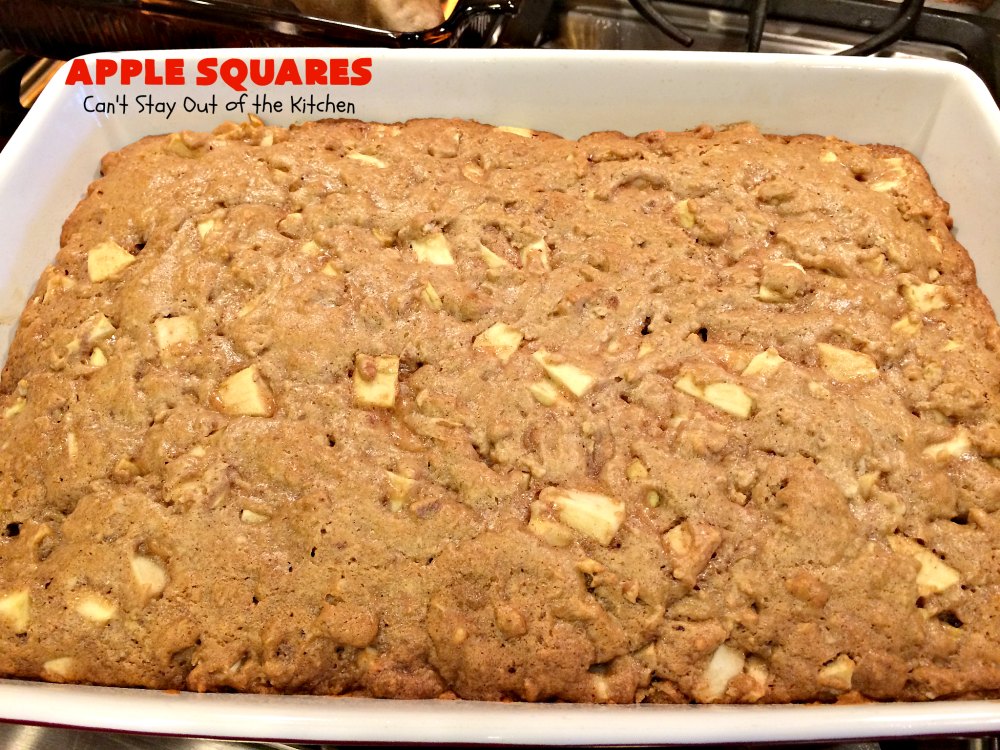 Apple Squares – Can't Stay Out of the Kitchen