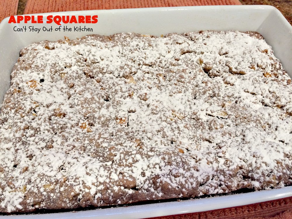 Apple Squares – Can't Stay Out of the Kitchen