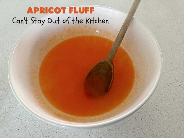Apricot Fluff – Can't Stay Out of the Kitchen