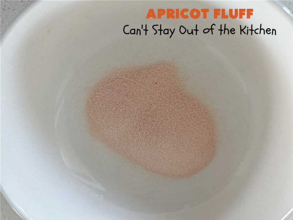 Apricot Fluff – Can't Stay Out of the Kitchen