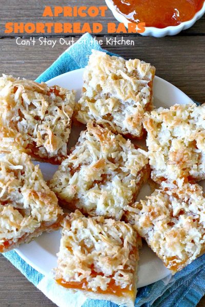 Apricot Shortbread Bars – Can't Stay Out of the Kitchen