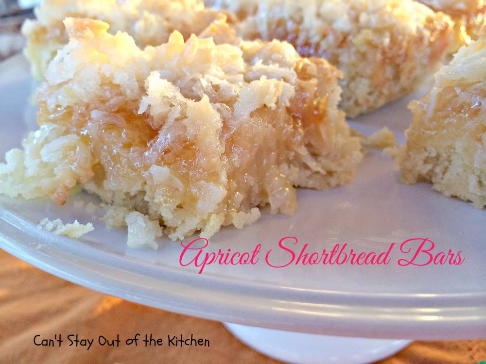 Apricot Shortbread Bars – IMG_2410 – Can't Stay Out of the Kitchen