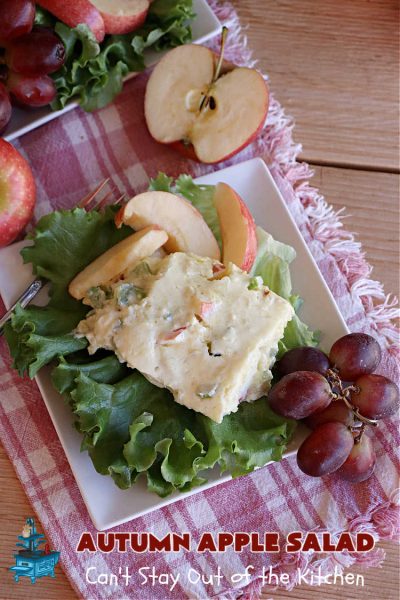 Autumn Apple Salad – Can't Stay Out of the Kitchen