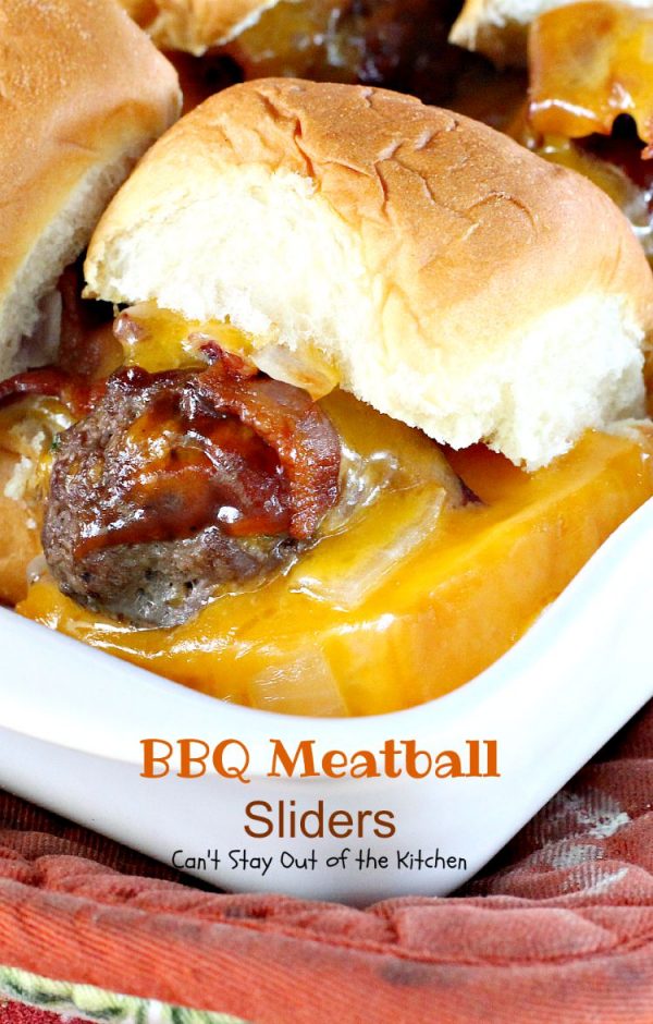 BBQ Meatball Sliders – Can't Stay Out of the Kitchen