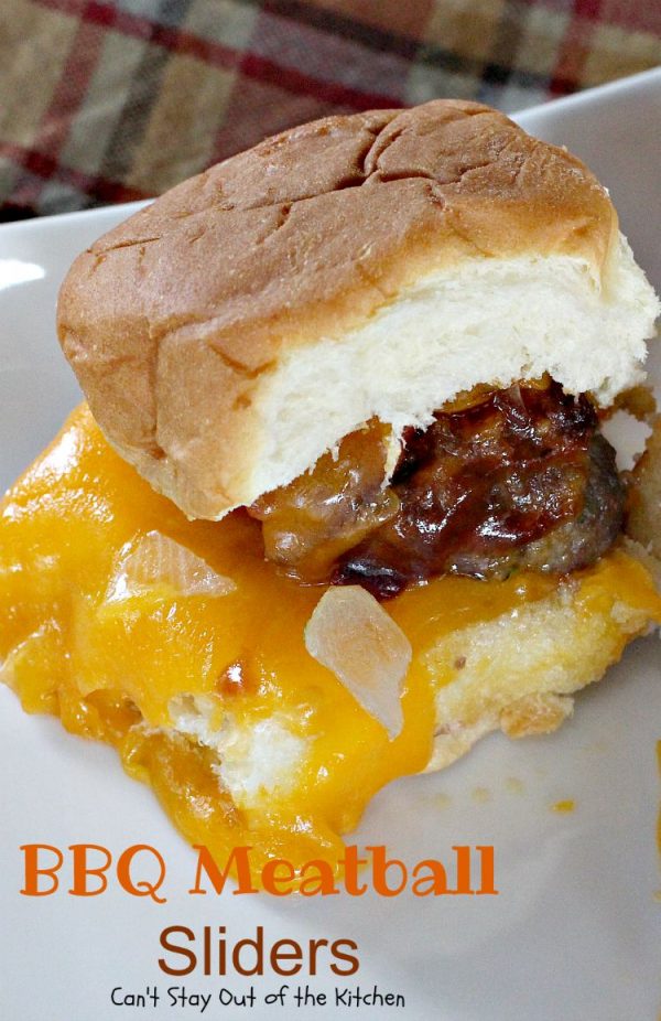 BBQ Meatball Sliders – Can't Stay Out of the Kitchen