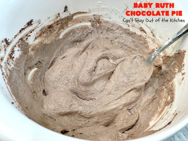 Baby Ruth Chocolate Pie – Can't Stay Out of the Kitchen