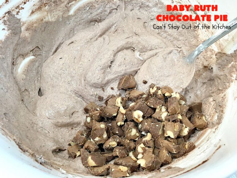 Baby Ruth Chocolate Pie – Can't Stay Out of the Kitchen