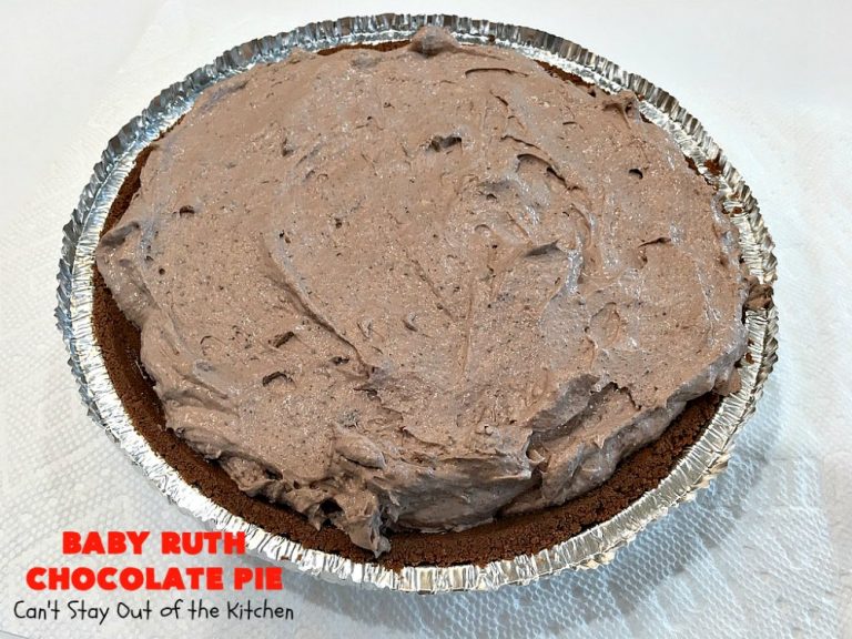 Baby Ruth Chocolate Pie – Can't Stay Out of the Kitchen