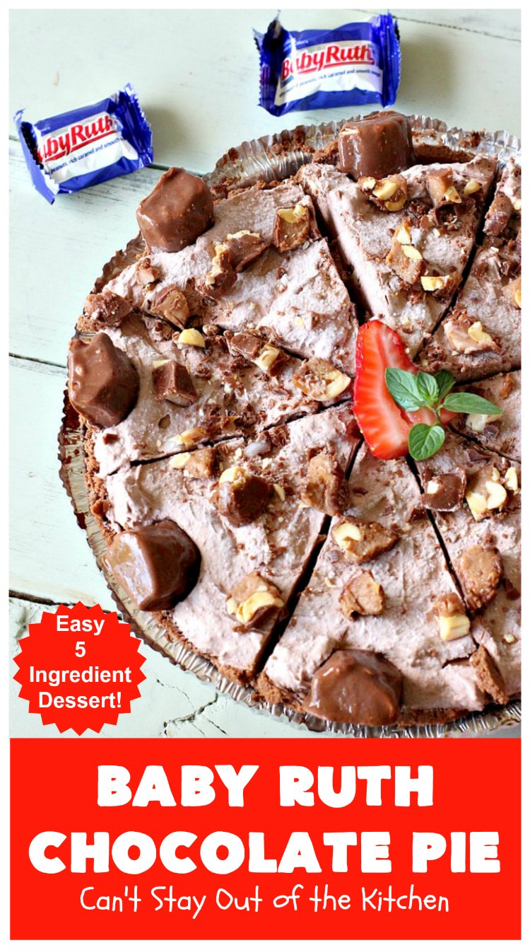 Baby Ruth Chocolate Pie – Can't Stay Out of the Kitchen