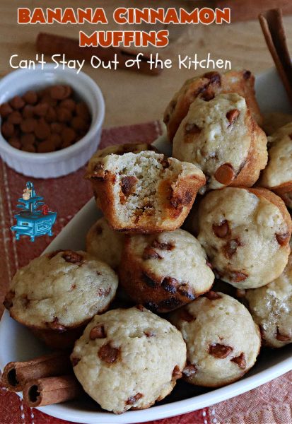 Banana Cinnamon Muffins – Can't Stay Out of the Kitchen
