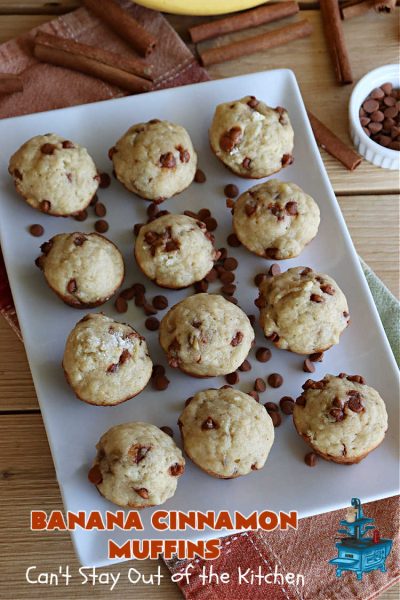 Banana Cinnamon Muffins – Can't Stay Out of the Kitchen