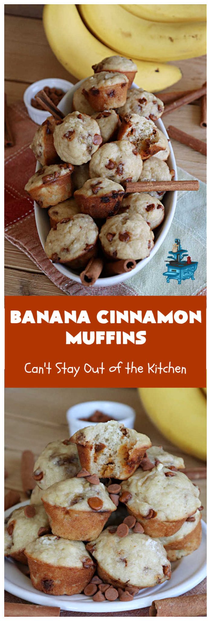 Banana Cinnamon Muffins – Can't Stay Out of the Kitchen