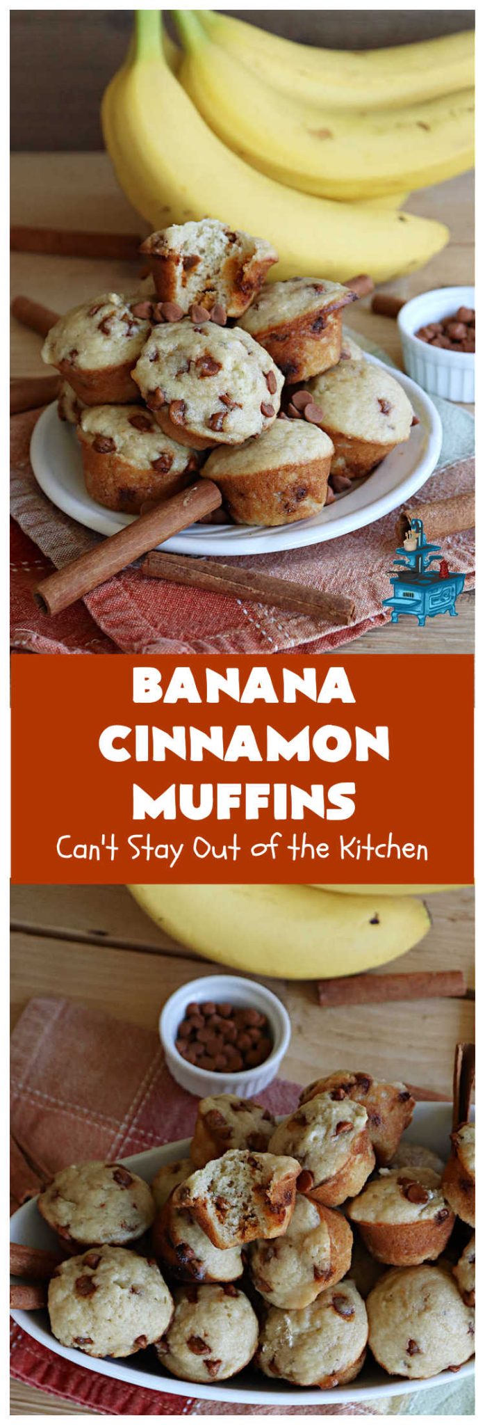 Banana Cinnamon Muffins – Can't Stay Out of the Kitchen