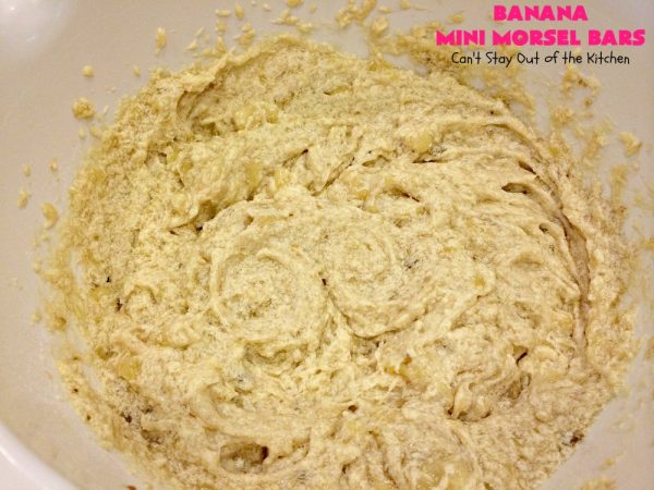 Banana Mini Morsel Bars – Can't Stay Out of the Kitchen