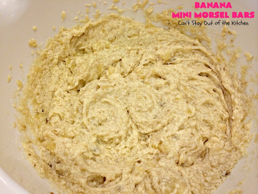 Banana Mini Morsel Bars – Can't Stay Out of the Kitchen