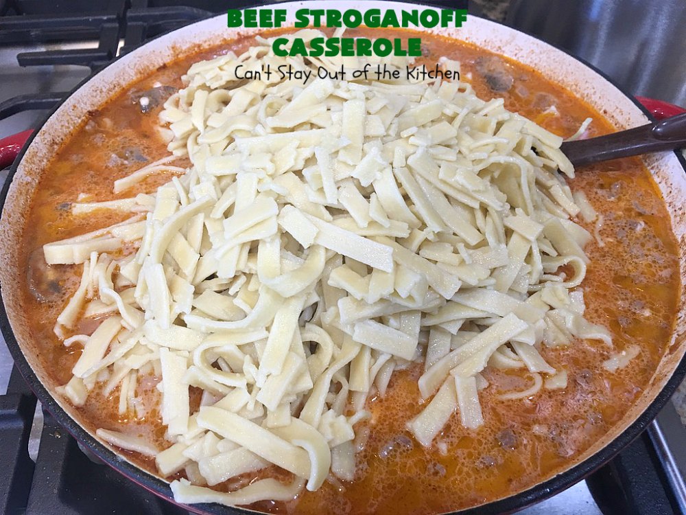 Beef Stroganoff Casserole – Can't Stay Out of the Kitchen