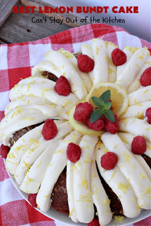 Best Lemon Bundt Cake – Can't Stay Out of the Kitchen