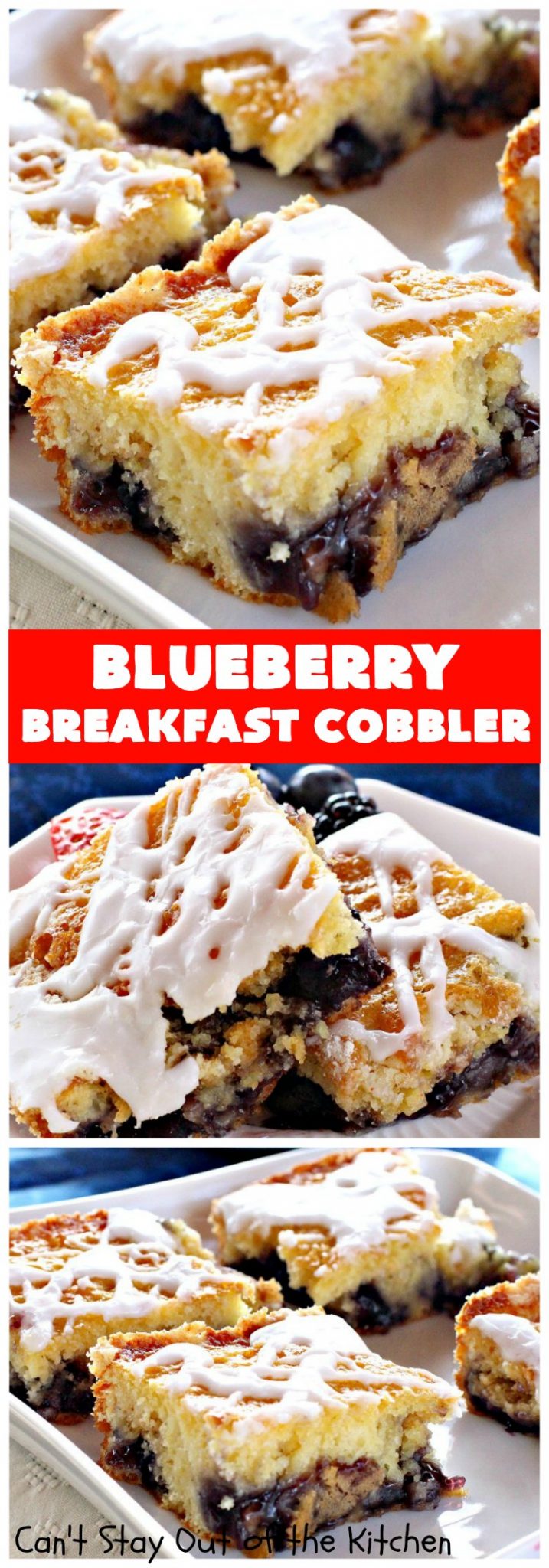 Blueberry Breakfast Cobbler – Can't Stay Out of the Kitchen