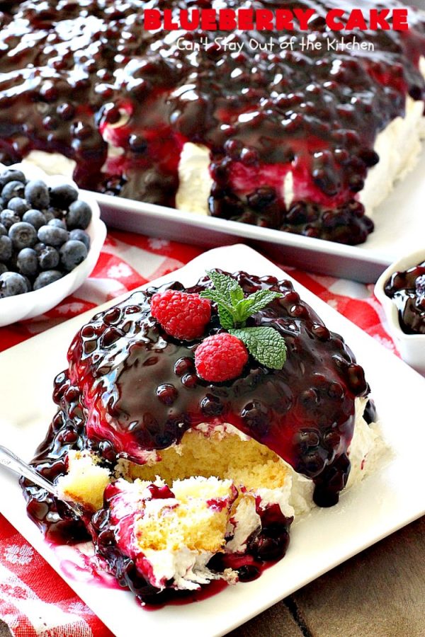 Blueberry Cake – Can't Stay Out of the Kitchen