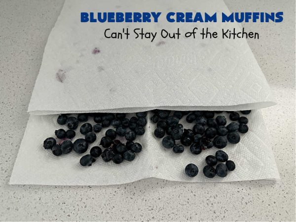 Blueberry Cream Muffins – Can't Stay Out of the Kitchen