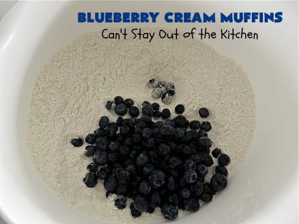 Blueberry Cream Muffins – Can't Stay Out of the Kitchen