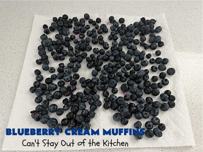 Blueberry Cream Muffins – Can't Stay Out of the Kitchen