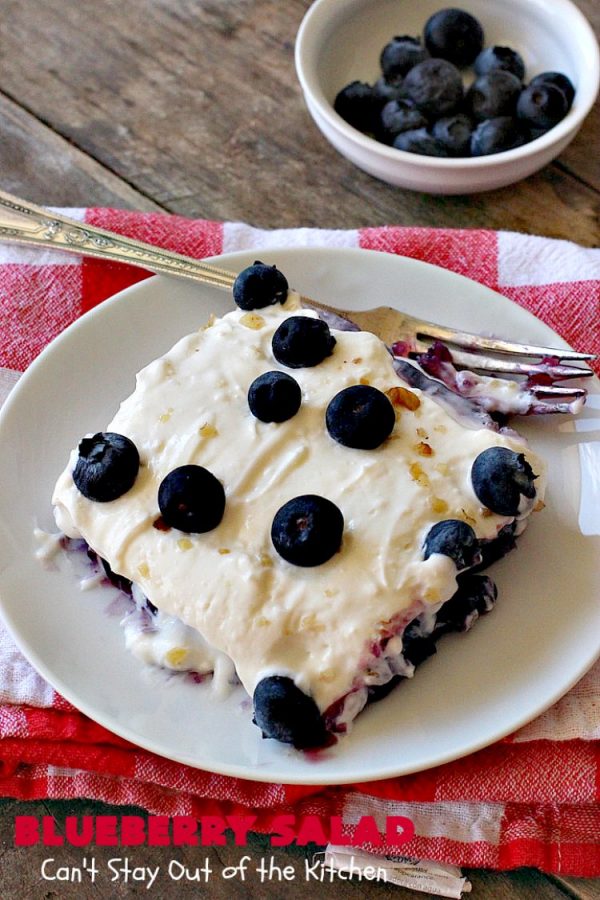 Blueberry Salad – Can't Stay Out of the Kitchen