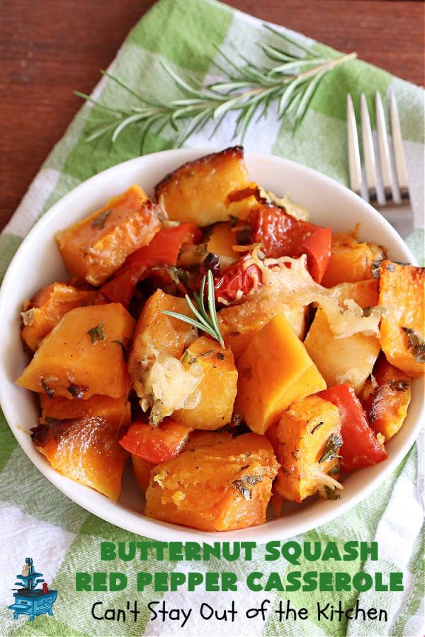 Butternut Squash Red Pepper Casserole – Can't Stay Out of the Kitchen