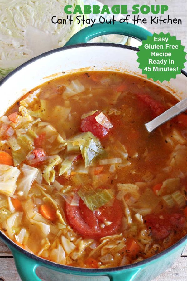 Cabbage Soup – Can't Stay Out of the Kitchen