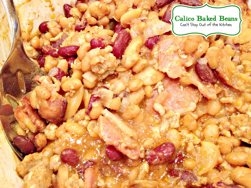 Calico Baked Beans – Recipe Pix 11 340 – Can't Stay Out of the Kitchen