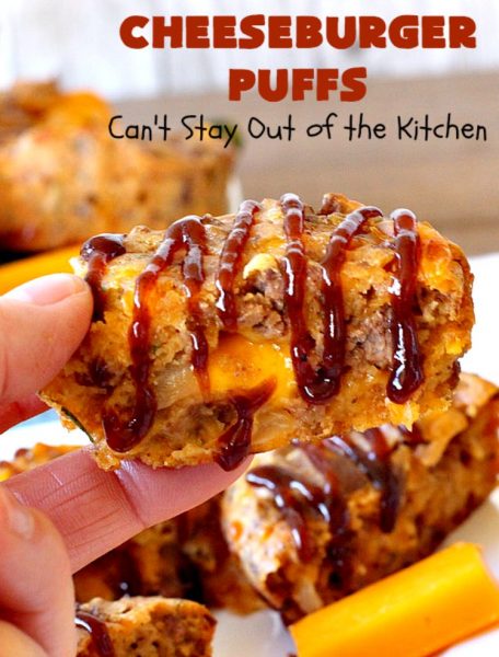 Cheeseburger Puffs – Can't Stay Out of the Kitchen