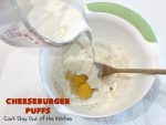 Cheeseburger Puffs – Can't Stay Out of the Kitchen