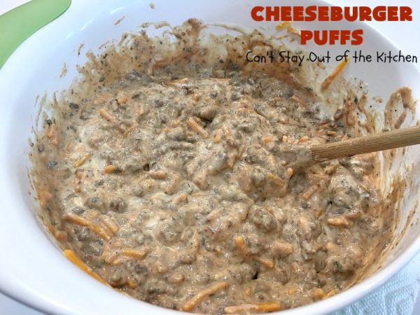 Cheeseburger Puffs – Can't Stay Out of the Kitchen