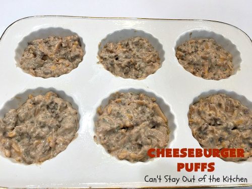 Cheeseburger Puffs – Can't Stay Out of the Kitchen