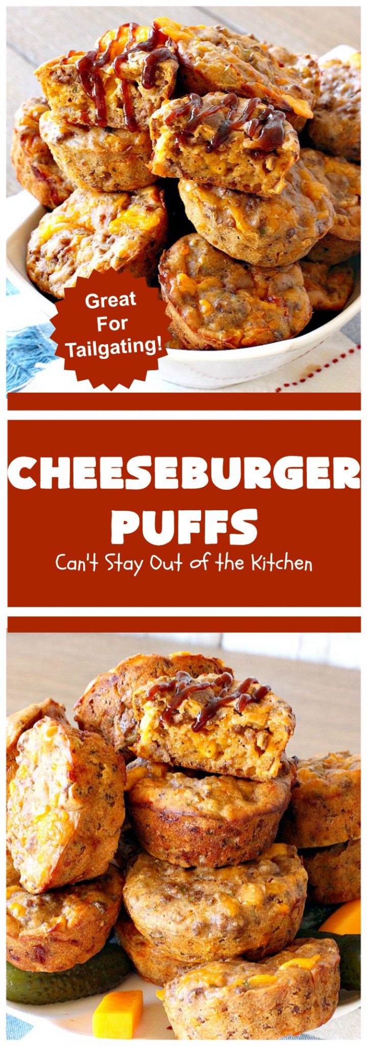 Cheeseburger Puffs – Can't Stay Out of the Kitchen