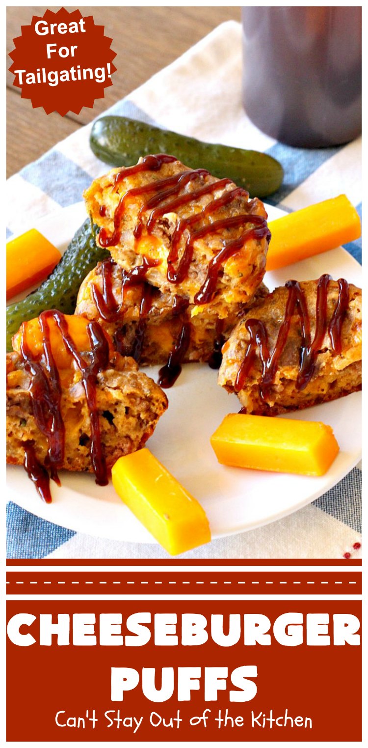 Cheeseburger Puffs – Can't Stay Out of the Kitchen