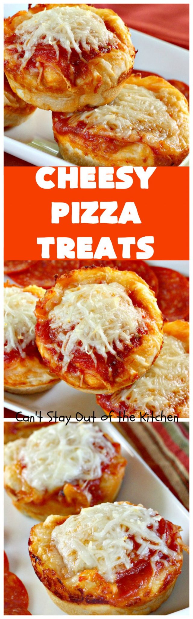 Cheesy Pizza Treats – Can't Stay Out of the Kitchen