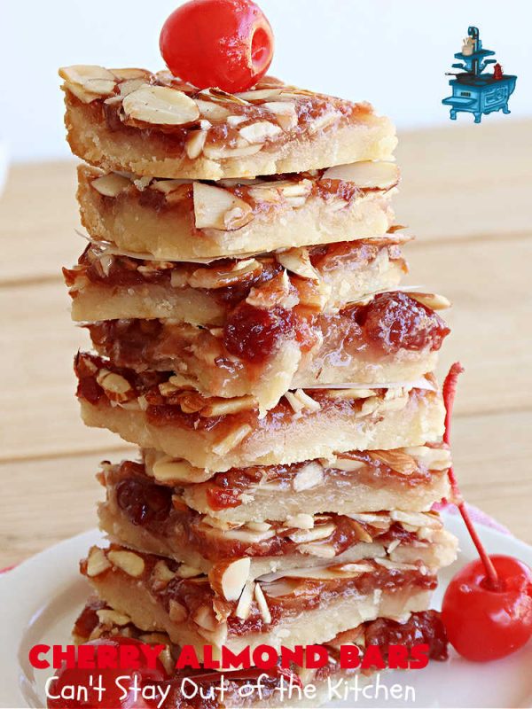 Cherry Almond Bars – Can't Stay Out of the Kitchen