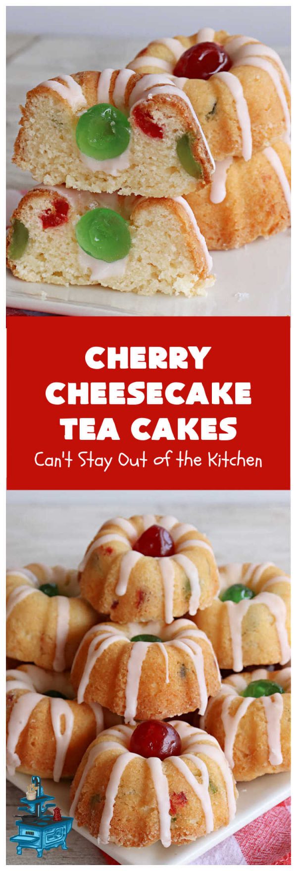Cherry Cheesecake Tea Cakes – Can't Stay Out of the Kitchen