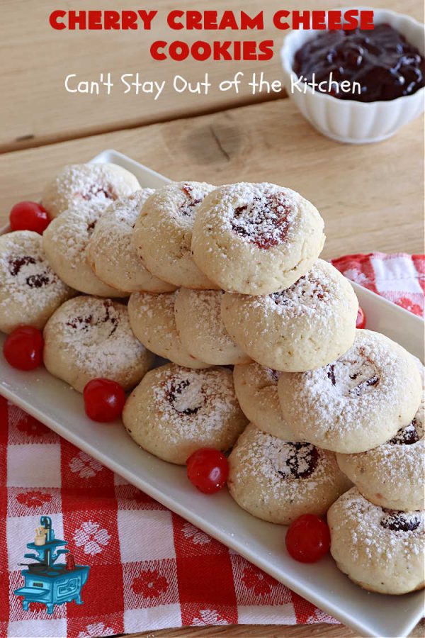 Cherry Cream Cheese Cookies – Can't Stay Out of the Kitchen