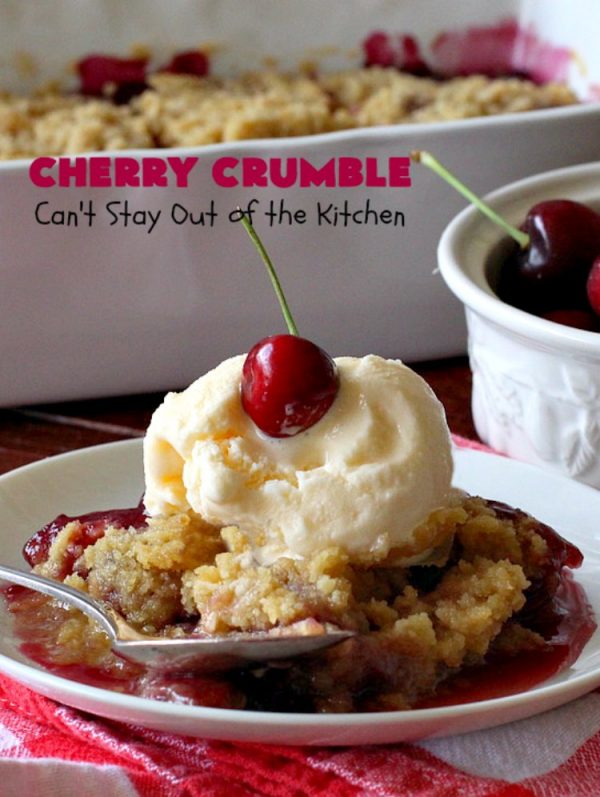 Cherry Crumble – Can't Stay Out of the Kitchen