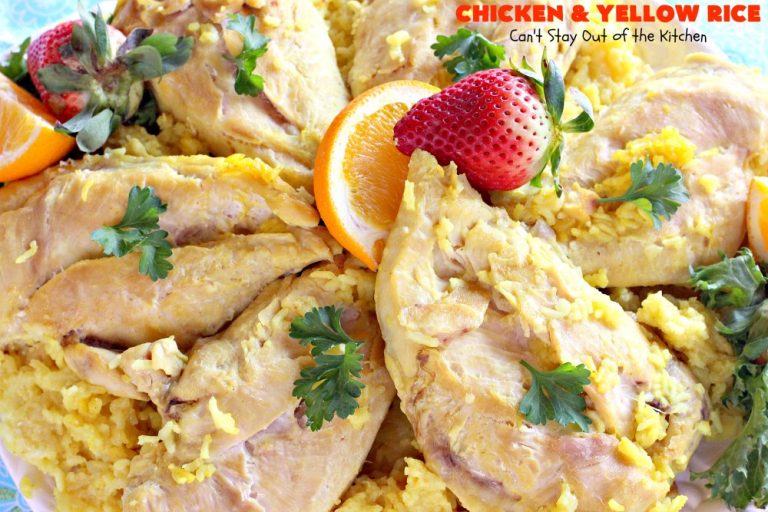 Chicken and Yellow Rice – Can't Stay Out of the Kitchen