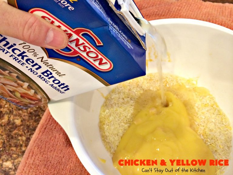 Chicken and Yellow Rice – Can't Stay Out of the Kitchen